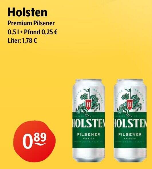 Holsten Premium Pilsener 0,5L Angebot bei Trink und Spare