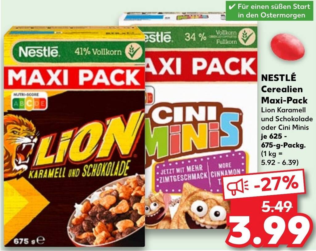 NESTLÉ Cerealien Maxi-Pack 625-675 g Packg. Angebot bei Kaufland