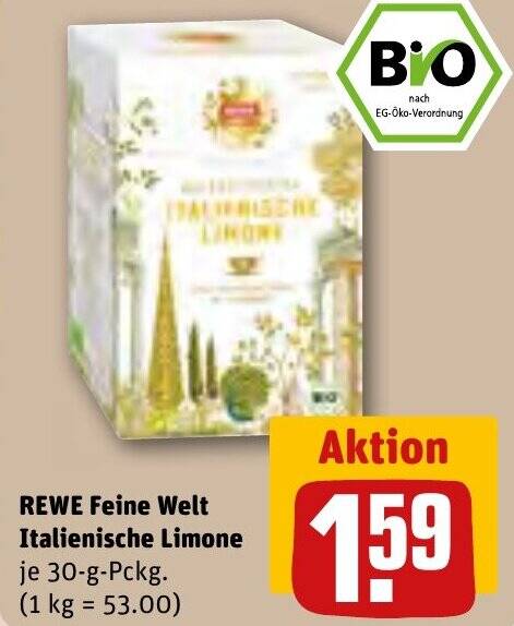 REWE Feine Welt Italienische Limone 30 g Pckg. Angebot bei REWE