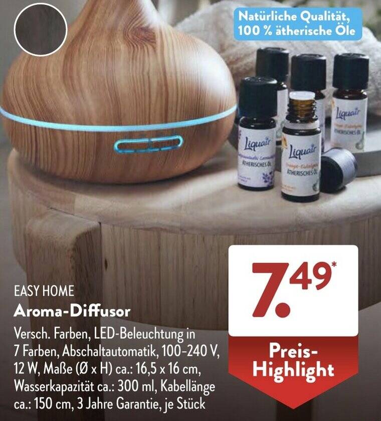 EASY HOME Aroma-Diffusor Angebot bei Aldi Süd