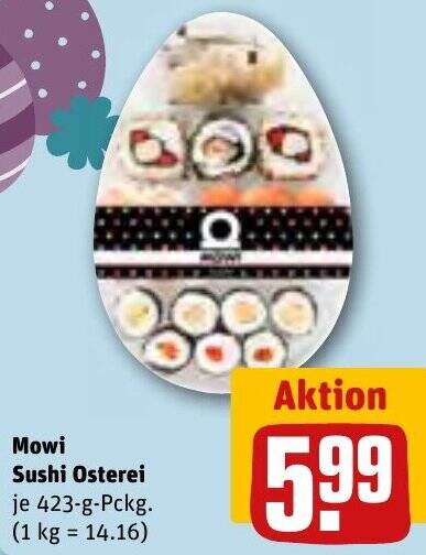 Mowi Sushi Osterei 423 g Pckg. Angebot bei REWE