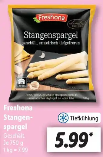 Freshona Stangenspargel 750 g Angebot bei Lidl