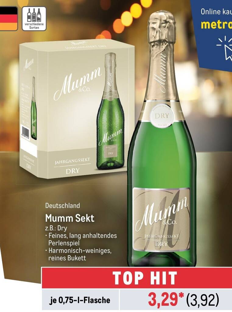 Fabelhafte Wo Ist Mumm Sekt Im Angebot Fotosnull