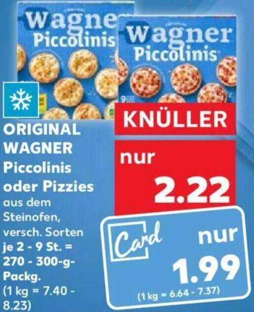 ORIGINAL WAGNER Piccolinis oder Pizzies 270-300 g Packg. Angebot bei ...