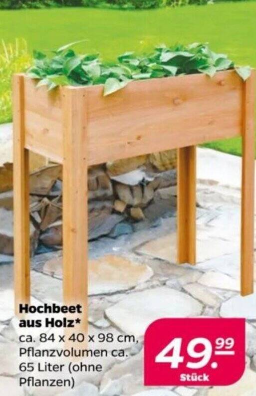 Hochbeet aus Holz Angebot bei NETTO
