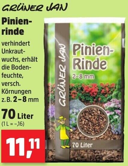 Gruner Jan Rindenmulch 70 Liter
