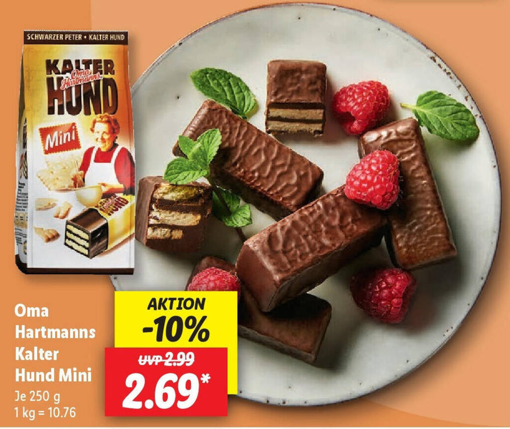 Oma Hartmanns Kalter Hund Mini 250 g Angebot bei Lidl