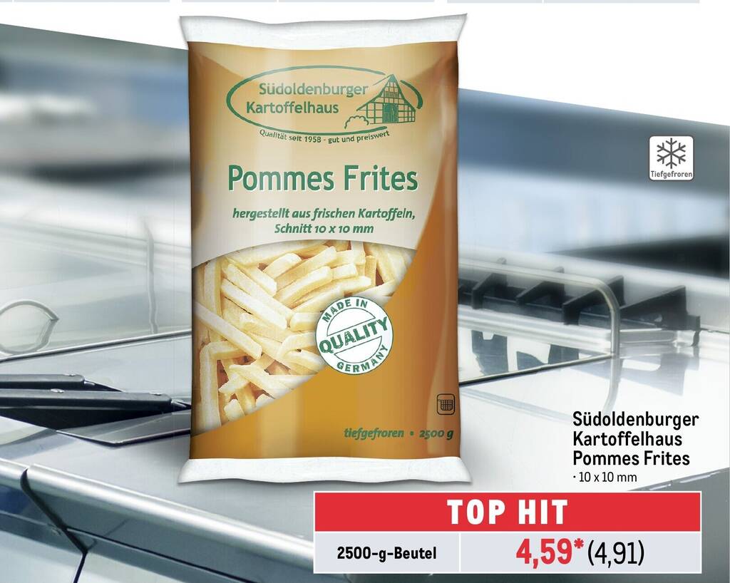 Südoldenburger Kartoffelhaus Pommes Frites 2500-g-Beutel Angebot bei METRO