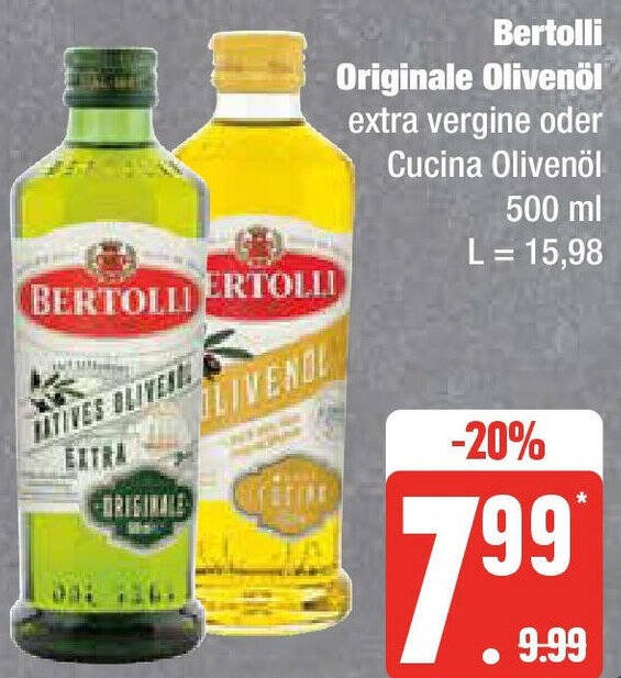 Bertolli Originale Olivenöl 500 ml Angebot bei Edeka