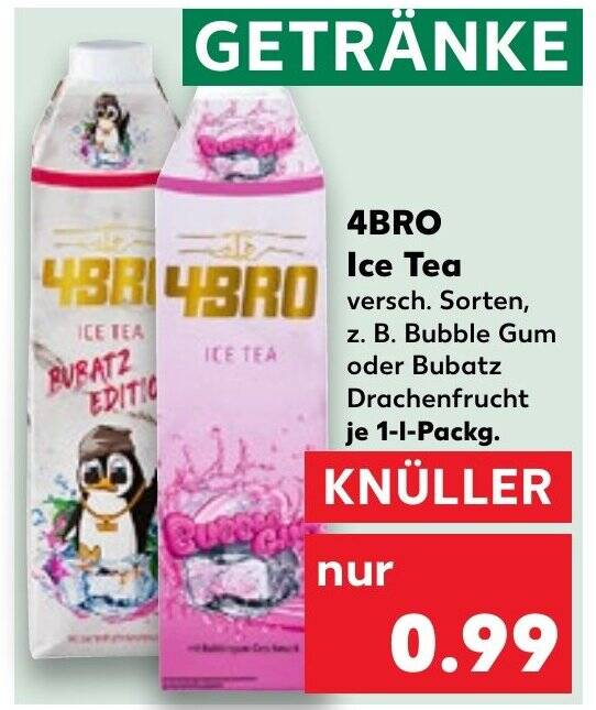 4BRO Ice Tea 1 l Packg. Angebot bei Kaufland