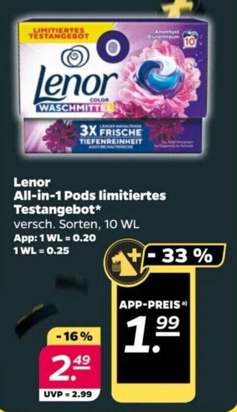 Erstaunlich Lenor Pods Angebot Fotos