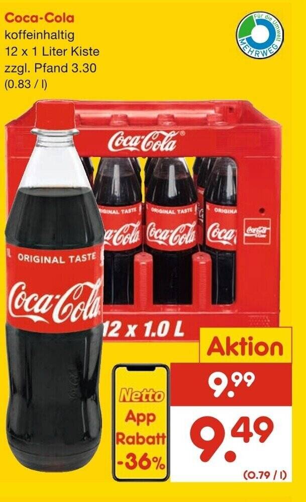 Wunderschöne Netto Coca Cola Angebot Ebenbild
