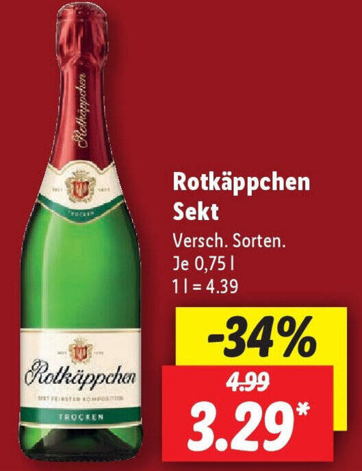 Fabelhafte Rotkãppchen Sekt Angebot Lidl Bild
