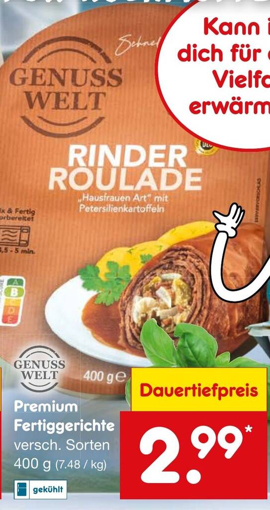 GENUSS WELT Premium Fertiggerichte versch. Sorten 400g Angebot bei ...