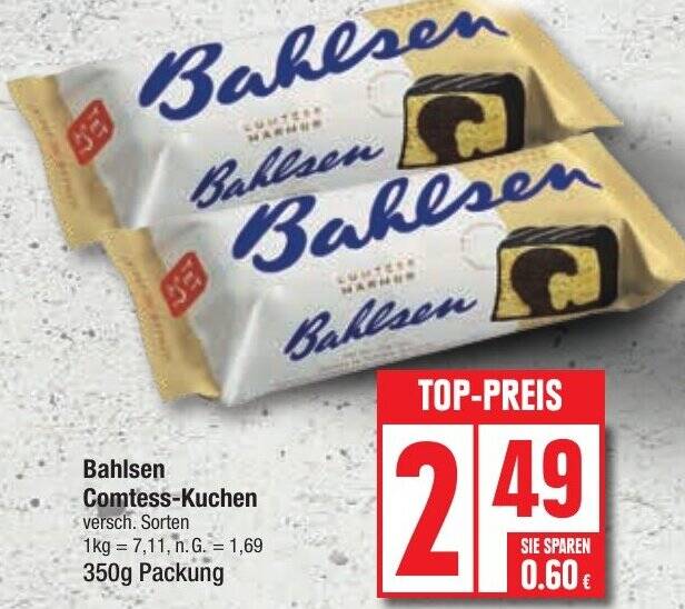 Bahlsen Comtess-Kuchen 350g Packung Angebot bei Edeka