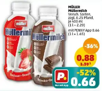 MÜLLER Müllermilch 400 ml Angebot bei PENNY