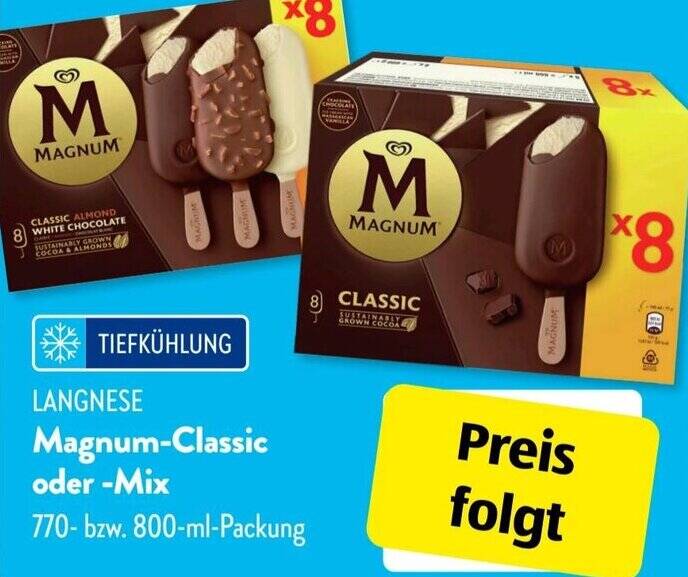 LANGNESE Magnum-Classic oder Mix 770 bzw. 800 ml Packung Angebot bei ...