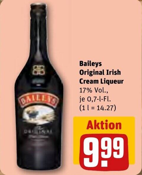 Baileys Original Irish Cream Liqueur 0,7 l Fl. Angebot bei REWE