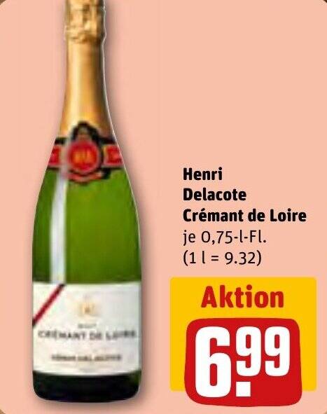 Henri Delacote Crémant de Loire 0,75 l Fl. Angebot bei REWE