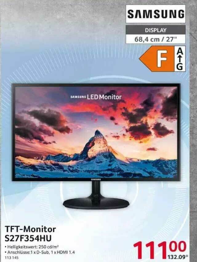 Samsung Tft-monitor S27f354hu Angebot bei Selgros