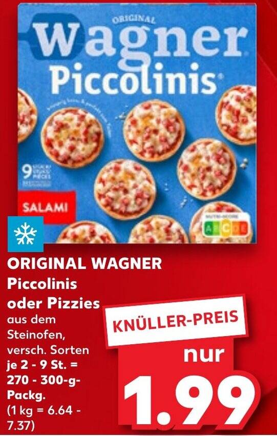 ORIGINAL WAGNER Piccolinis oder Pizzies 270-300g Packg. Angebot bei ...