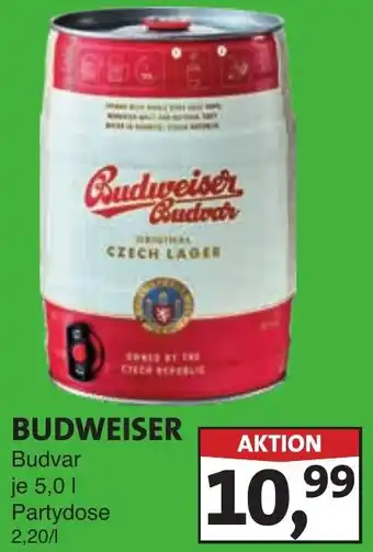 BUDWEISER Budvar 5,0 L Angebot bei Lösch Depot