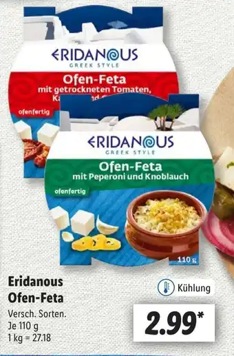 Eridanous Ofen-Feta 110 g Angebot bei Lidl