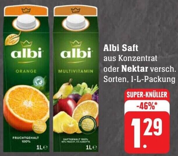 Elegantes Albi Saft Angebot Bild