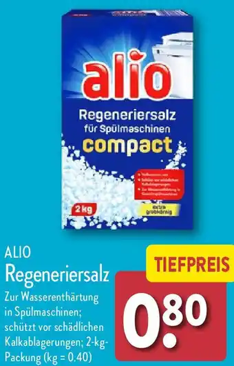 ALIO Regeneriersalz 2kg Angebot bei Aldi Nord