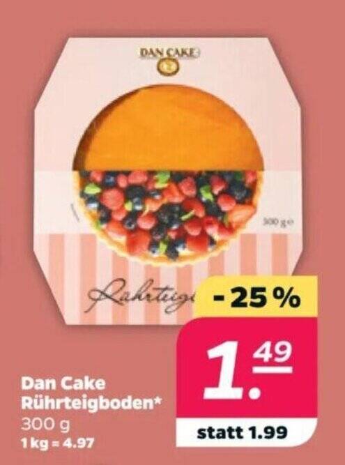 Dan Cake Rührteigboden 300 g Angebot bei NETTO