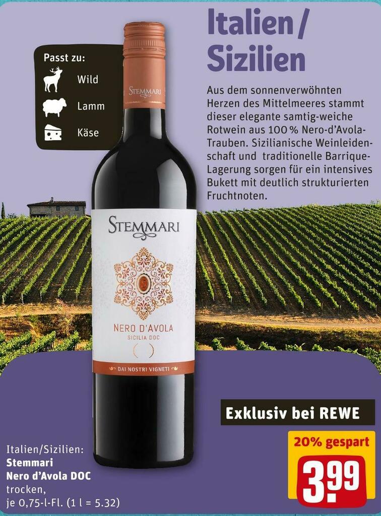 Stemmari rotwein Angebot bei REWE