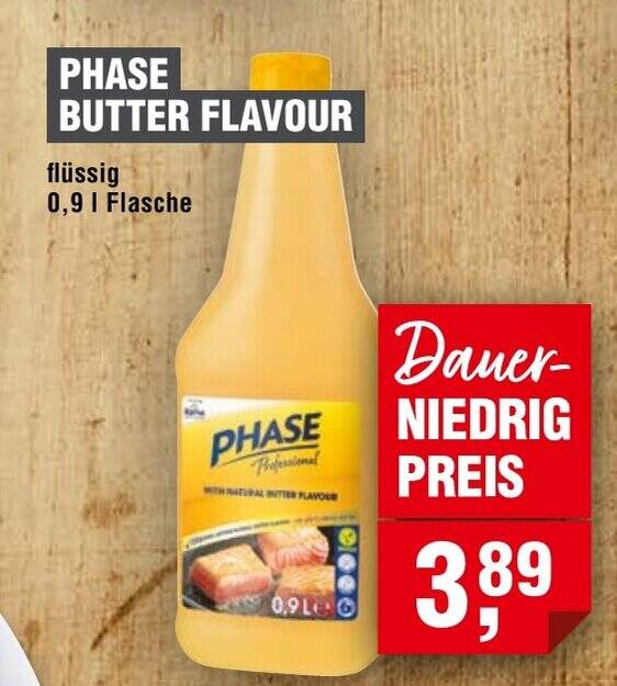 PHASE BUTTER FLAVOUR 900ml Angebot bei Handelshof