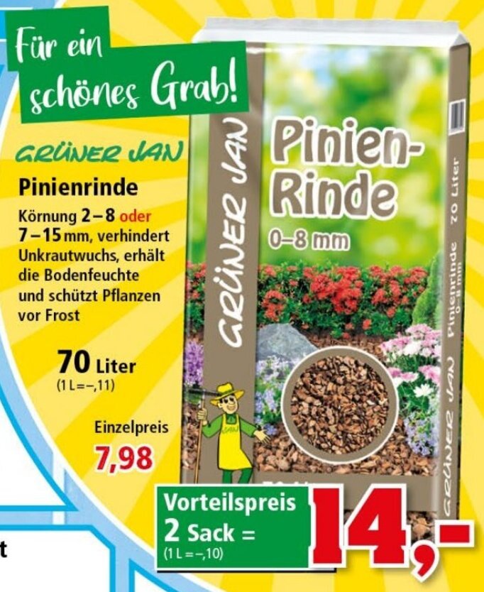 Gruner Jan Pinienrinde 70L Angebot bei Thomas Philipps