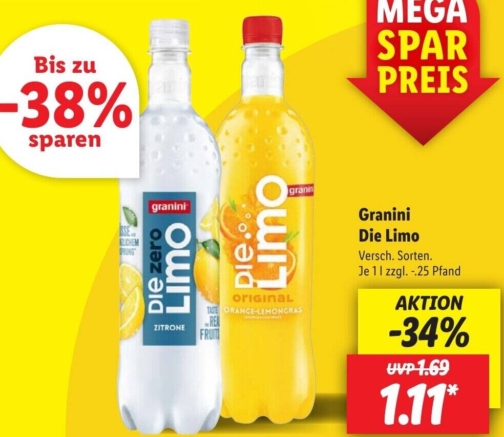 Granini Die Limo 1 L Angebot bei Lidl
