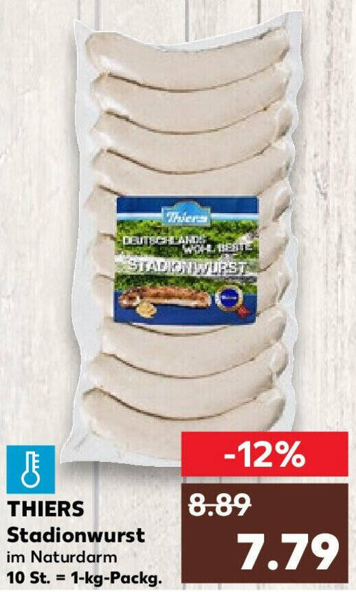 THIERS Stadionwurst 1 kg Packg. Angebot bei Kaufland