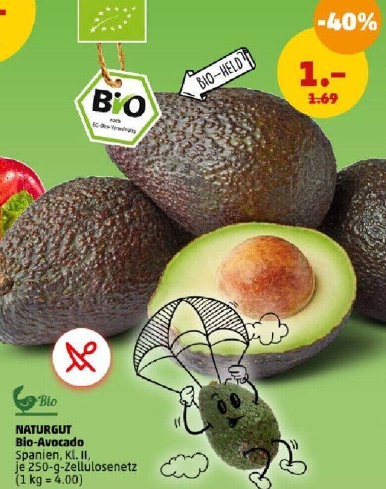 NATURGUT Bio-Avocado 250 g Angebot bei PENNY