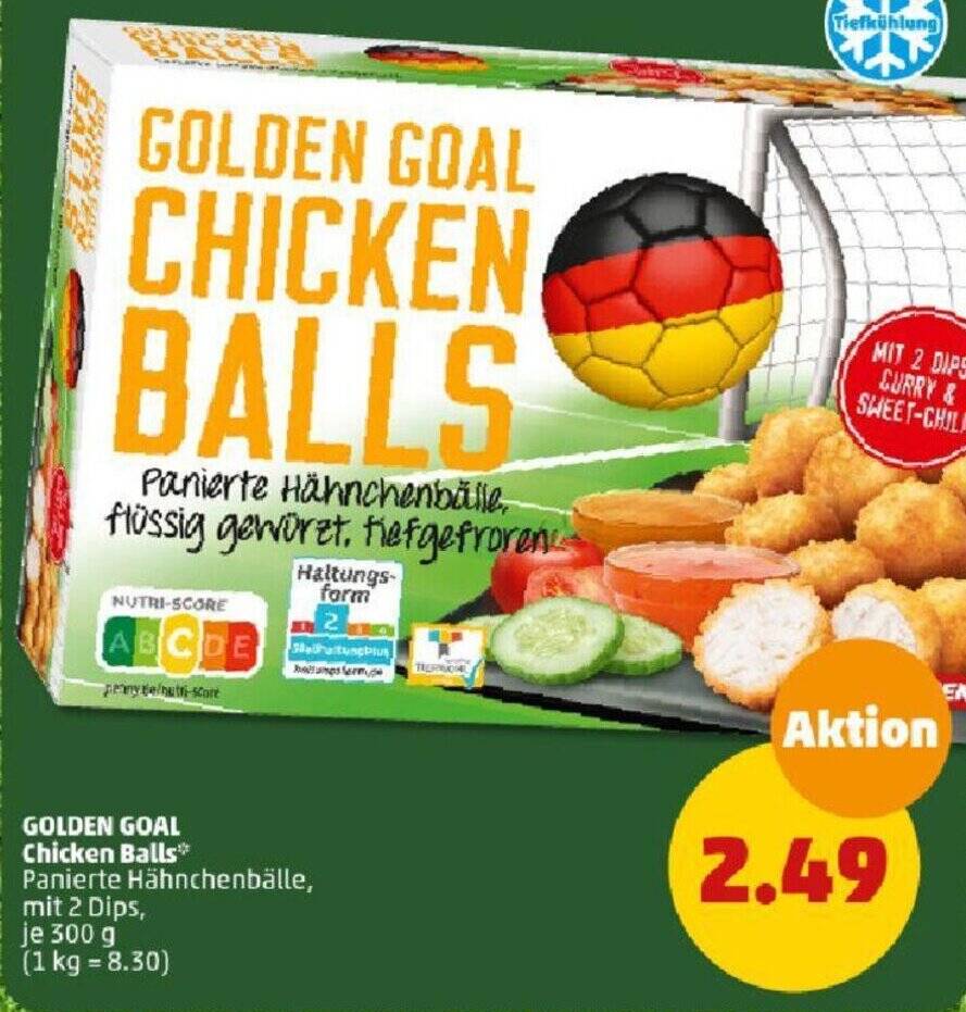 GOLDEN GOAL Chicken Balls 300 g Angebot bei PENNY