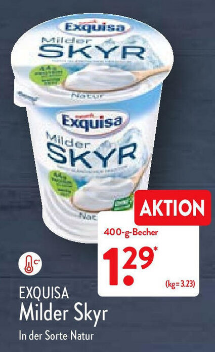 Exquisa Milder Skyr 400g Angebot bei Aldi Nord
