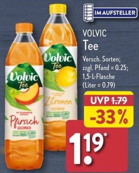 VOLVIC Tee 1,5 L Flasche Angebot bei Aldi Nord