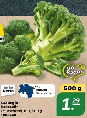 GO Regio Broccoli 500 g Angebot bei NETTO