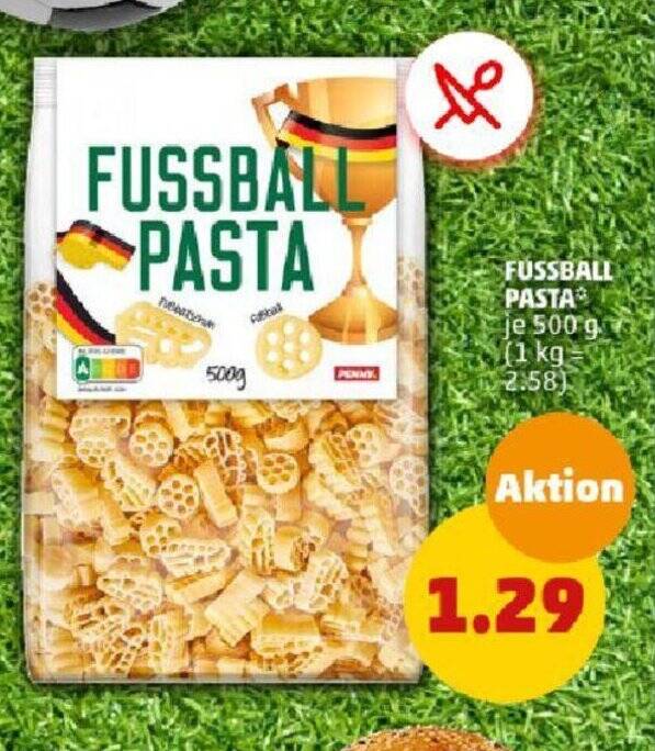 FUSSBALL PASTA 500 g Angebot bei PENNY