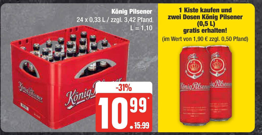 Fabelhafte Knig Pilsener Angebot Edeka Fotos