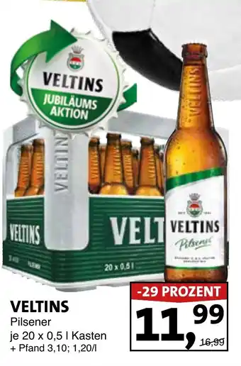 VELTINS Pilsener je 20 x 0,5 L Angebot bei Lösch Depot