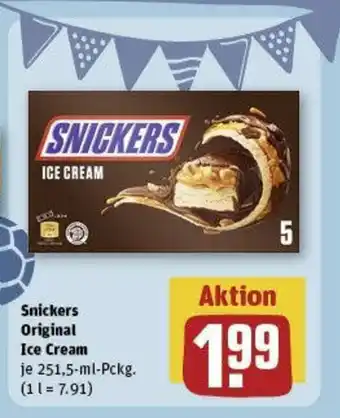 Snickers Original Ice Cream je 251,5 ml Angebot bei REWE