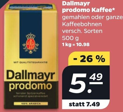 Dallmayr prodomo Kaffee 500 g Angebot bei NETTO