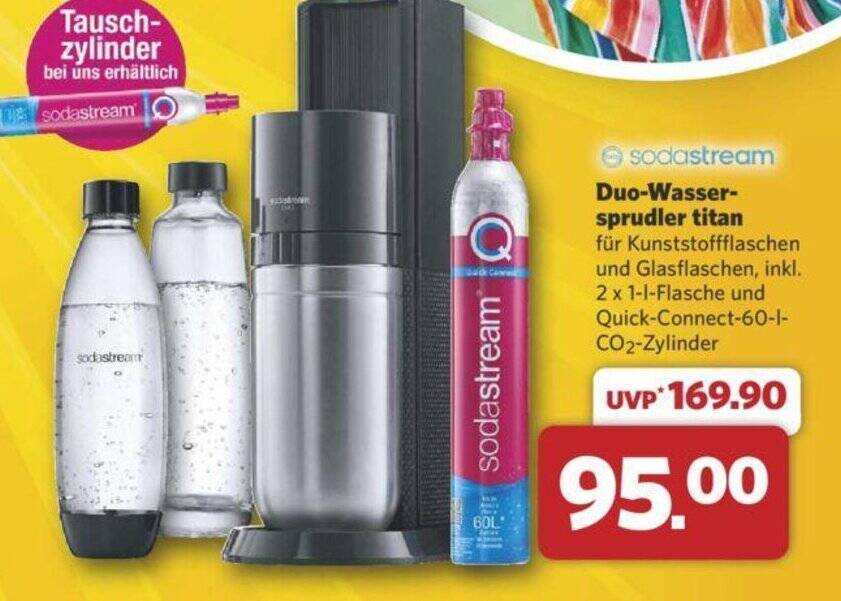sodastream Duo-Wasser- sprudler titan Angebot bei Combi