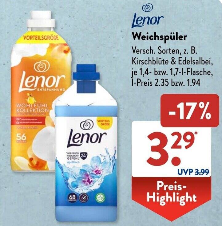 Wunderschãne Lenor Weichspã¼ler Angebot Ebenbild