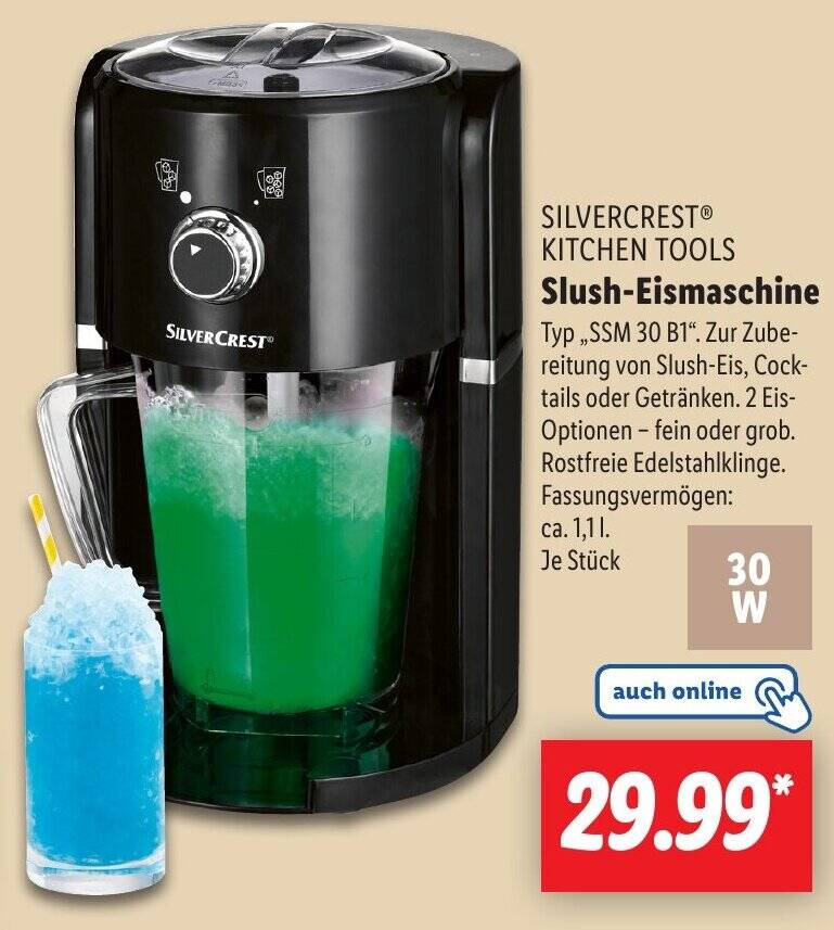 SILVERCREST KITCHEN TOOLS Slush-Eismaschine „SSM 30 B1" Angebot bei Lidl