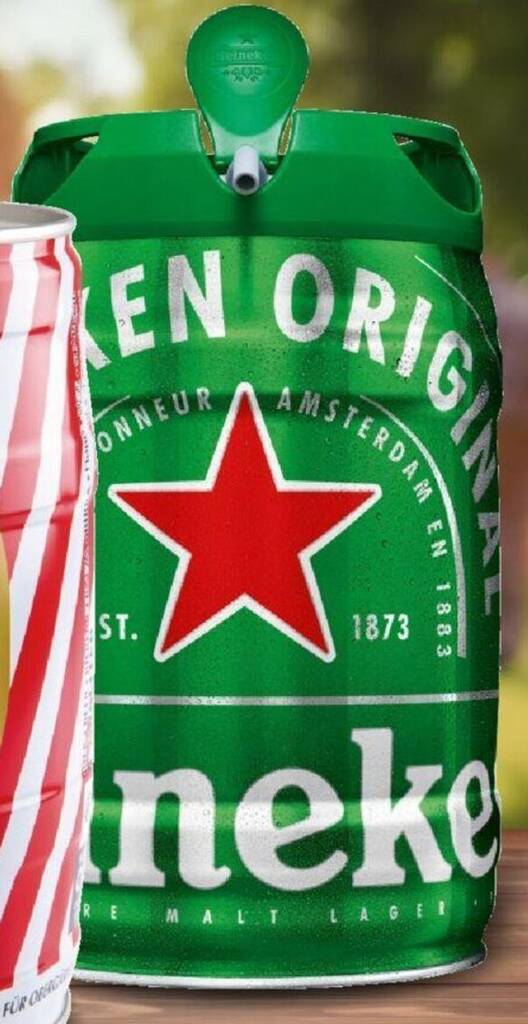 Heineken 5 Liter Bierfass mit Zapfhahn, pfandfrei 5 L Fass Angebot bei Lidl