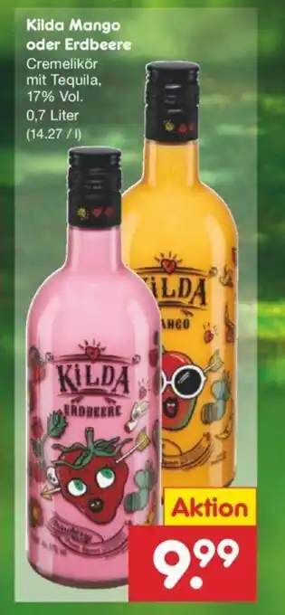 Kilda Mango oder Erdbeere 0,7 Liter Angebot bei Netto Marken-Discount